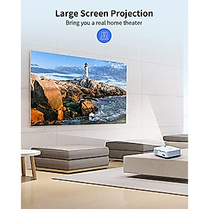 WiFi Projector, Mini Phone Projector [2022 New], 176 '' Display 55000 Hours LED Lamp, Video Wireless Projector Compatible with TV Stick / Smartphone / PC / PS4 / USB / TF/ HDMI/ VGA/ AV