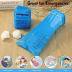 Valchoose Upgraded 60 Pack Vomit Bags Disposable Quadrate, 1200ML Emesis Bags Disposable Hospital Grade, Handy, Easy to Use Throw up Bags for Kids, Pregnant, Car & Morning Sickness