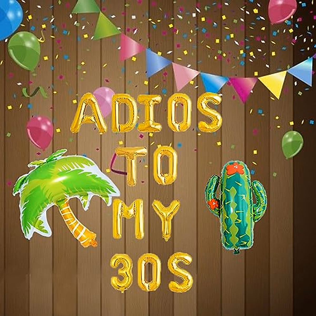 Adios To My 30s Balloons, Fiesta Mexican 40th Birthday Party Decorations, Taco Bout 40 Balloons Supplies, 40th Birthday Party Balloons Decors Sign