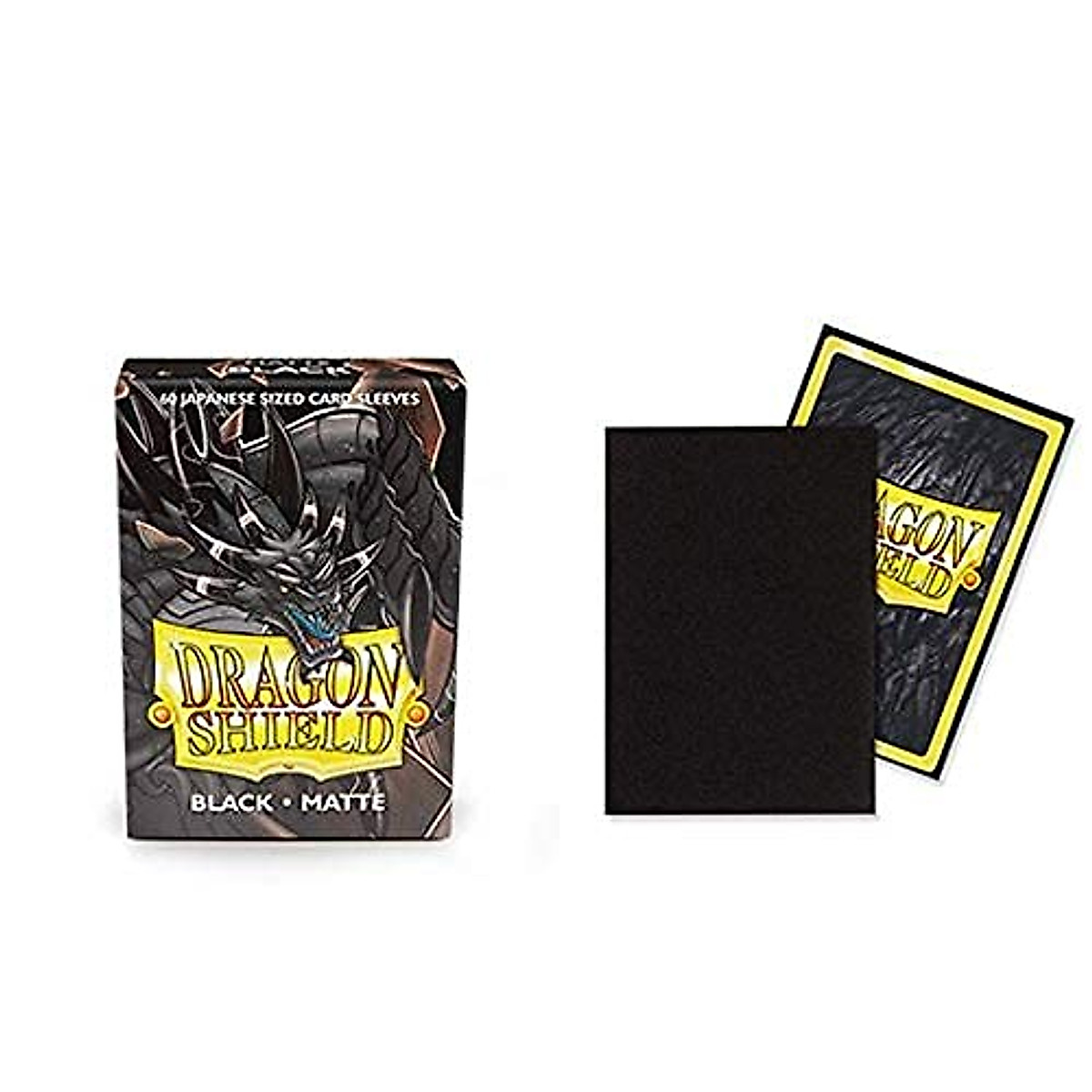 10 Packs Dragon Shield Matte Mini Japanese Black 60 ct Card Sleeves Display Case