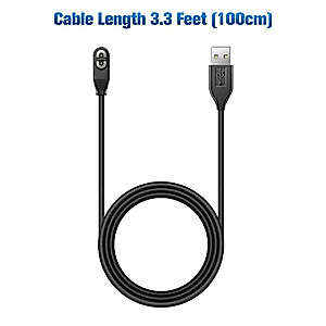 seynli (2-Pack) Charging Cable for Shokz Aeropex/OpenRun, OpenRun Pro, OpenRun Mini & OpenComm, for Aftershokz Charging Cable, Magnetic USB Cable Compatible with AfterShokz Headphones Charger - 3.3ft