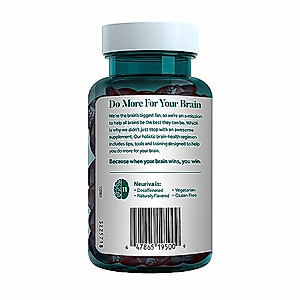 NEURIVA Brain Supplement for Memory & Focus with Phosphatidylserine & Neurofactor, Caffeine-Free Gummies
