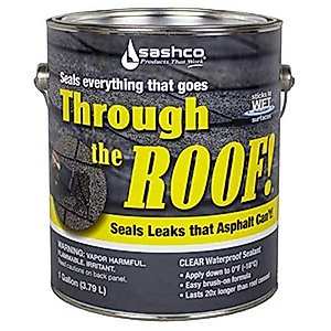 Sashco Sealants 14024 Through The Roof Sealant 2 Gallon Case, Clear