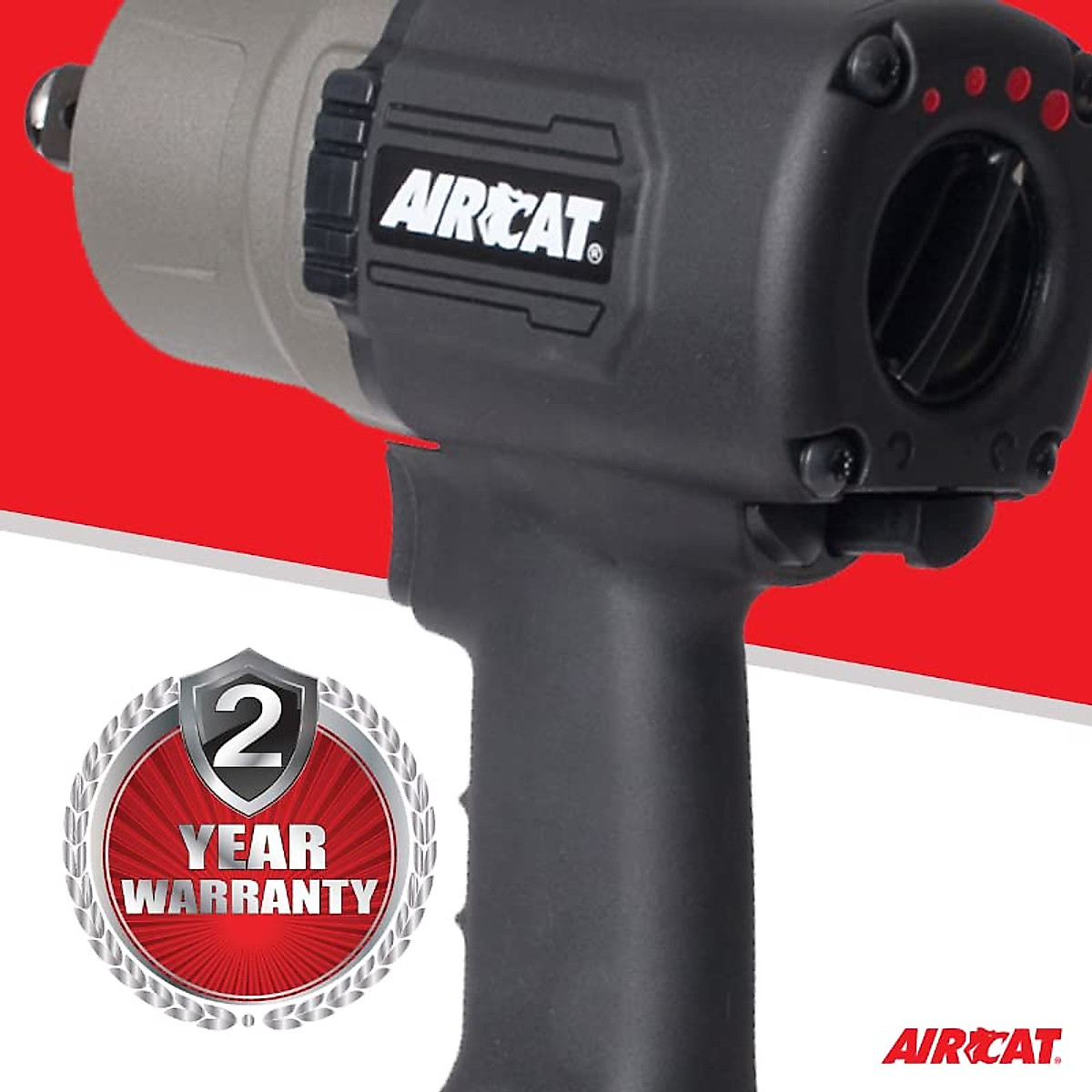 AIRCAT Pneumatic Tools 1770-XL 3/4 Inch Composite Impact Wrench 1600 ft-lbs