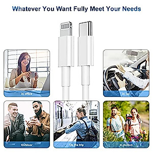 3Pack 10Ft USB C to Lightning Cable Long,[Apple MFi Certified] iPhone 14 13 Fast Charger 10ft for iPhone 14 Pro Max/13 mini/12/11 Pro/iPad/AirPod,Type C Port Support Quick iPhone Charging Cord 10 Foot