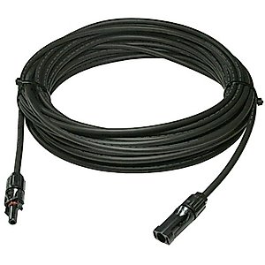 6 FEET UL Solar Panel Extension Cable Wire (6 ft.) with Connectors PV - 12 AWG - 600VDC