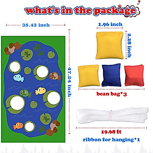 Gone Fishing Toss Games Banner Backdrop Background Fisherman Fisher Fish Theme Favors Supplies Decor for Indoor Outdoor Boys Girls Birthday Party Baby Shower Decorations Photo Booth Props Photography