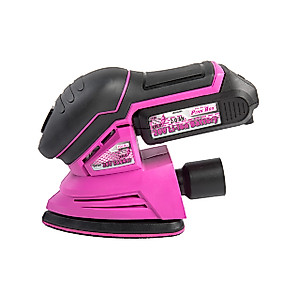 The Original Pink Box 20-Volt Li-ion Brushless Cordless Detail Sander with 2Ah Battery, Pink