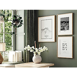 Dear Mapper Muscat Oman View Abstract Road Modern Map Art Minimalist Painting Black and White Canvas Line Art Print Poster Art Print Poster Home Decor (Set of 3 Unframed) (12x16inch)