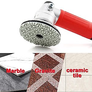 YDROWN 3 Step Diamond Polishing Pads 4 Inch Stone Abrasive Grinding Wheel Wet Use 3Pcs Step2 for Granite Marble Quartz Concrete (Step2-3PCS)