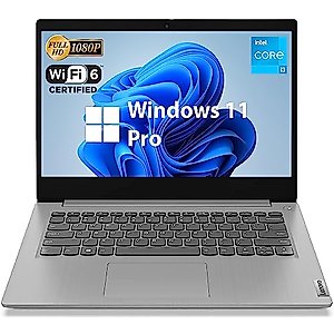 Lenovo IdeaPad 3 Laptop, 14" FHD Display, Dual-core Intel i3-1115G4, 20GB RAM, 1TB SSD, Webcam, HDMI, 4 in 1 Card Reader, Dolby Audio, WiFi 6, 7.5 Hours Battery Life, Windows 11 Pro, Grey, MarsPC