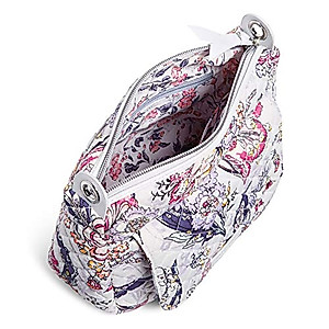 Vera Bradley Women's Cotton Carson Mini Shoulder Bag Crossbody Purse, Hummingbird Park, One Size