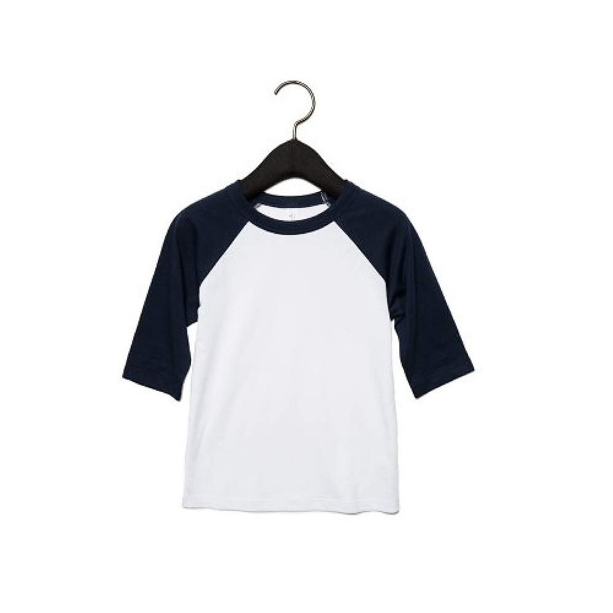 Bella Canvas 3/4-Sleeve Baseball T-Shirt (3200T) White/Red, 5T