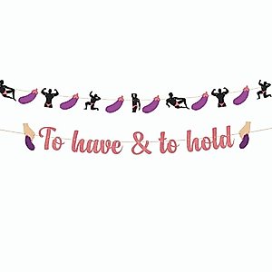 Bachelorette Party Decorations | RoseGold Dancing Men Banner | Funny Bridal Shower Supplies | Mexican Final Fiesta | Bachelor Parties Decor