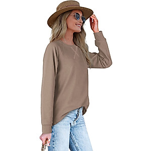 XIEERDUO Long Sweatshirts For Women Long Shirts To Wear With Leggings Tunic Tops Xl