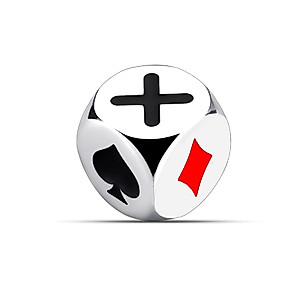 AMBREGRISSUN Trump Marker Trump Indicator Trump Dice Trump Cube Euchre Pinochle Playing Cards Trump Dice for Use with Euchre Pinochle Gifts for Family Women Men Her Him