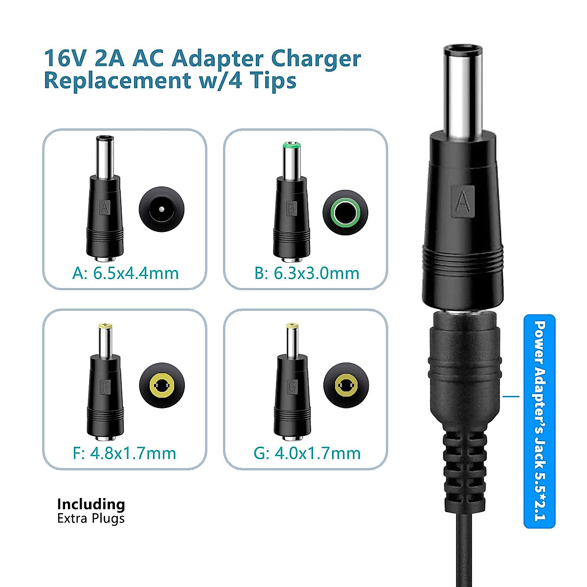 16V 2A AC DC Power Supply Adapter Charger Compatible for Altec Lansing IMW888 IMW888s IMW645 IMW778 IMT804N Big Super LifeJacket Wireless Waterproof Bluetooth Speaker Power Cord Supply