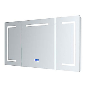 Lexora Home Lesina 60" x 36" LED Medicine Cabinet with Defogger