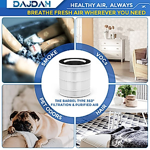 VK-6067B Filter Compatible with Vremi Air Purifier Filter Replacement and Hokeki Air Purifier Filter Replacement for VK-6067B H13 True HEPA Air Purifier including Vremi Hokeki Honkeeki Toyuugo, 2-Pack