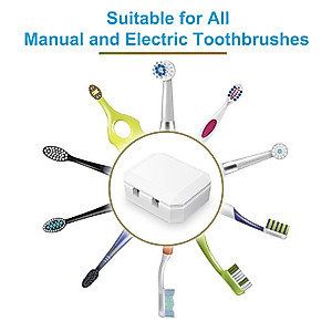 TAISHAN UV Toothbrush Case Sanitizer，Rechargeable Portable Mini Toothbrush Holder with Mirror,Kills 99.9% of Germs，Fits All Toothbrushes for Electric and Manual,Safety Feature for Home and Travel