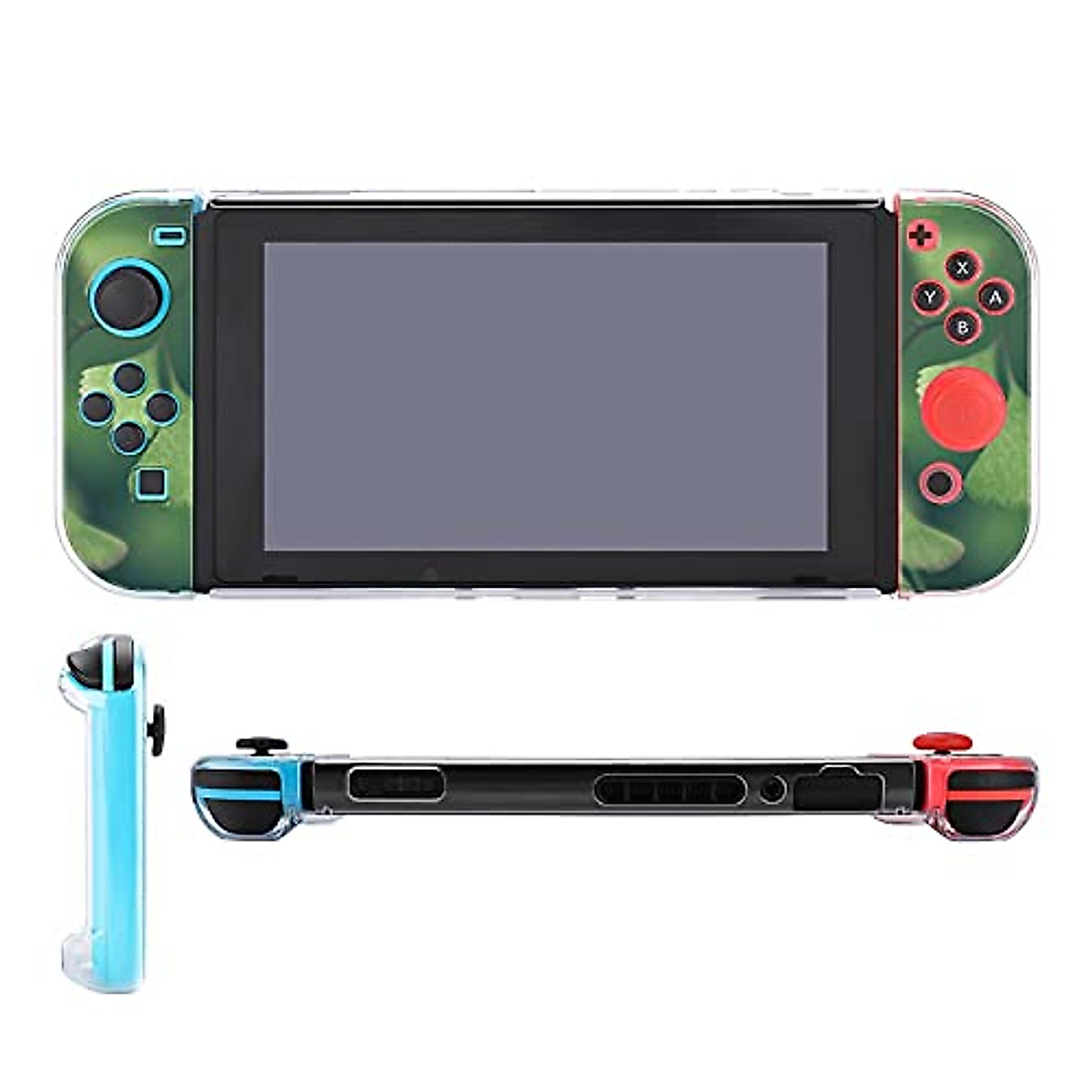 ERFGT Gin-Kgo Pat-Tern Case for Nintendo Switch with Screen Protector Slim Anti-Scratch Anti-Slip Protective Case Cover for Girls and Boys