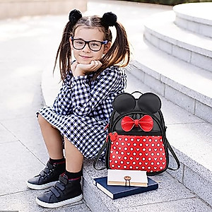 Voikukka Mini Backpacks for Little Girls Backpack Purse Cute Mini Mouse Backpack for Toddler Girl Bag Small Kids Backpacks Gift Leather Travel Backpack Children Backpack