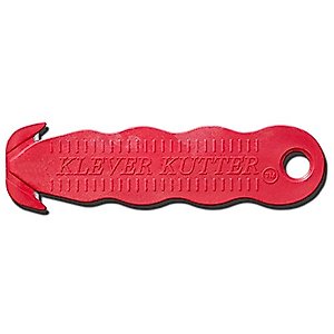 Klever Kutter Box Safety Cutter, Red, 100 Piece
