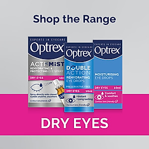 Optrex ActiMist 2in1 Eye Spray for Dry + Irritated Eyes 0.34oz (10ml)