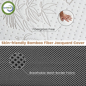 Giantex Folding Mattress, 4 Inch Gel-Infused Tri-fold Mattress with Bamboo Cover & Carry Bag, CertiPUR-US Certified, Foldable Cooling Mattress Topper for Guest Room Dorm RV Camp Floor, Twin XL