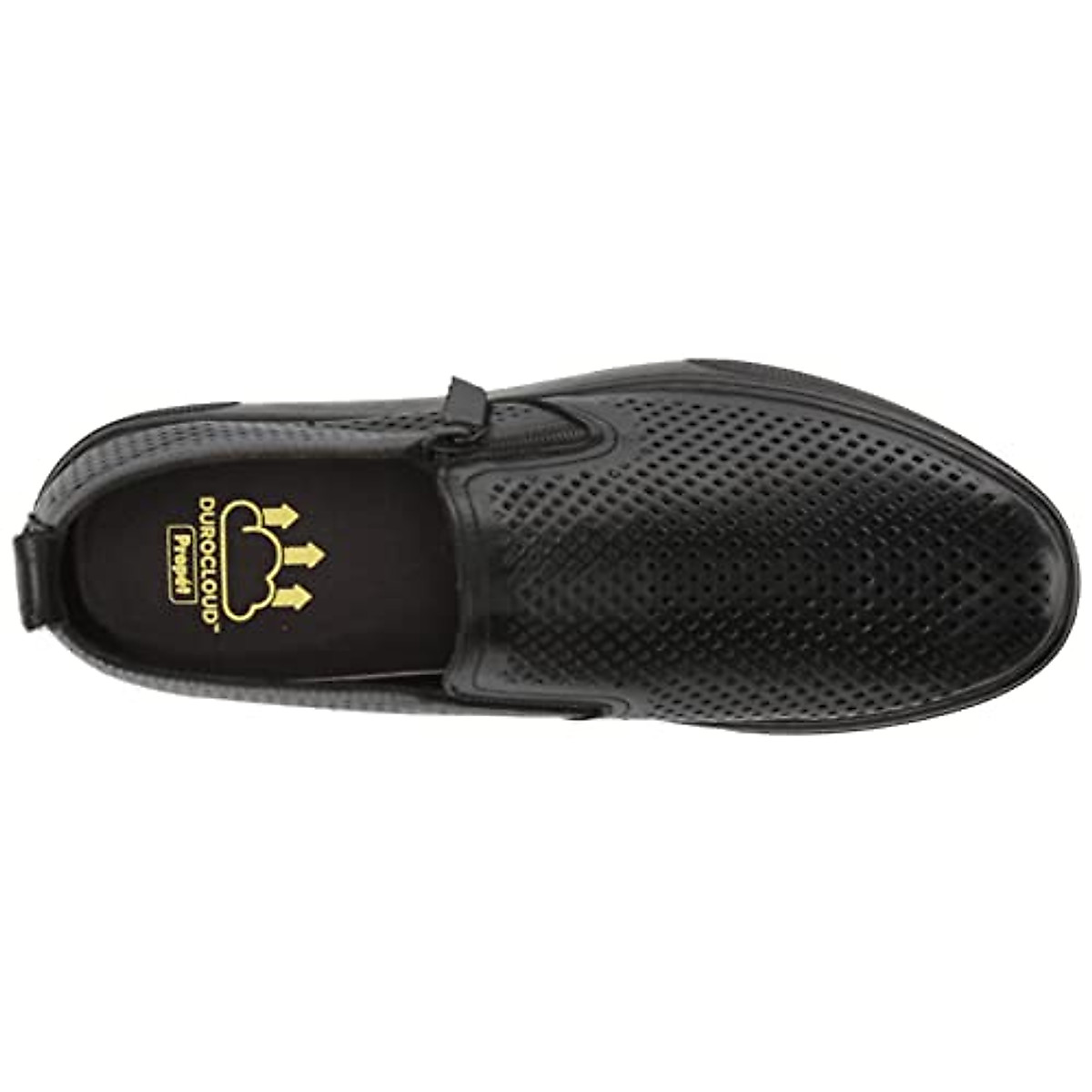 Propét Womens Kate Sneaker, Black, 8 Wide US