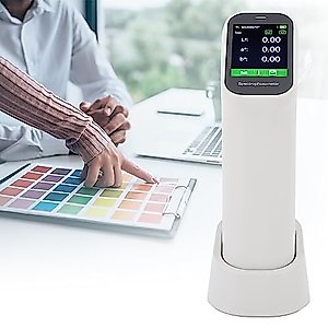 Portable Rechargeable Colorimeter,Chromometer Handheld Spectrophotometer,Color Meter Auto Calibration Color Difference Tester Color Measuring Instrument,DS-210,6mm 11mm