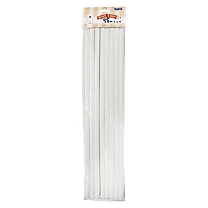 PME Easy Cut Dowels 40 cm (16-Inch), Pack of 8, Standard, White