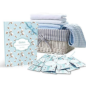 Sachets for Drawers and Closets, Cotton Scented Sachets for Home Drawers and Closets, 14 Pack Sachets Bags Home Fragrance Sachet