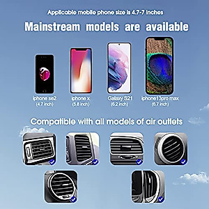 Amiss Universal Car Cell Phone Holder Stand Mount, [Super Suction Cup] Dashboard/Windshield/Vent, Automobile Cradles, Car Interior Accessories, Fit for iPhone 11/12 & Samsung & All Cell Phones - Black