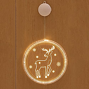 3D Disc Hanging Lights LED Christmas Lights Room Decoration Lights Wedding Party Home Garden Bedroom Outdoor Indoor Wall Decorations (B)