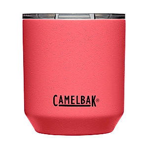 CamelBak Horizon 10oz Rocks Tumbler - Cocktail Glass - Insulated Stainless Steel - Tri-Mode Lid - Wild Strawberry