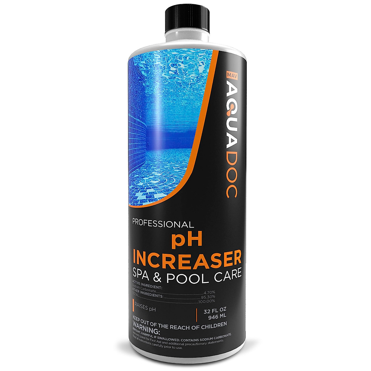 AquaDoc pH Increaser for Hot Tub - pH Up for Hot Tub Spa - pH Increaser Hot Tub Chemicals - Balance Your pH Up and Down Levels Effectively - Adjust pH Levels for Indoor & Outdoor Hot Tub Maintenance