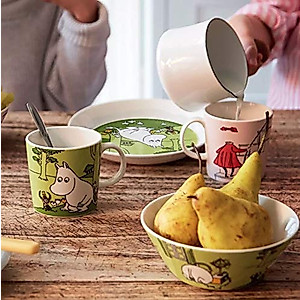 Iittala NEW SUMMER DESIGN: Arabia Ceramic Moomin Mug Cup 10.14 fl oz - Moomintroll Green Grass