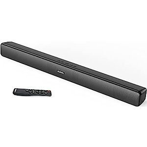 Sound Bar for TV with Subwoofer Deep Bass Soundbar 2.1 CH Home Audio Surround Sound Speaker System with Wireless Bluetooth 5.0 for PC Gaming with Wired Opt/Aux/Coax Connection Mountable 29-Inch