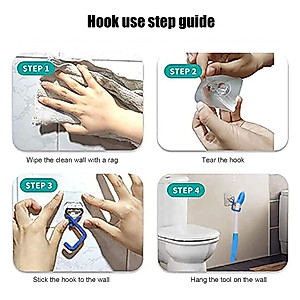 Toilet Aids Tools for Wiping, 15.7in Foldable Personal Butt Wiper Tools, Long Reach Comfort Toilet Wiping Aids Tools - Self Assist Bathroom Bottom Buddy Wiping Toilet Aid with Wall Stickers and Hooks