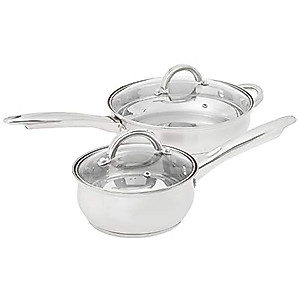 Heim Concept Stainless Steel 12-Piece Cookware Set, Silver