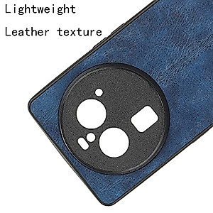 Phone Case for Oppo Find X6 pro 5G, Case for Oppo Find X6 pro 5G Cow-Like PU Leather Style Protector Cover, Non-Slip Shockproof Cover for Oppo Find X6 pro 5G Case