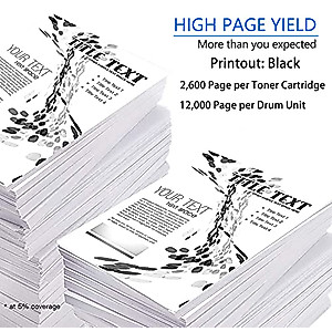 Cruxer Black Toner Cartridge + Drum Unit Replacement Set Compatible for Brother TN360 TN-360 DR360 DR-360 Used for HL-2140 HL-2170W MFC-7840W MFC-7340 MFC-7345N DCP-7040 Printer (1 Toner, 1 Drum)