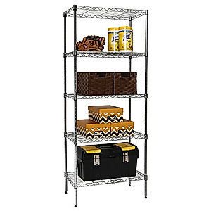 Apollo Hardware Chrome 5-Shelf Wire Shelving 24"x14"x60" (Chrome)