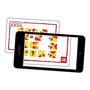 Brain Games Logic Cards Yellow - Math Brain Teaser Card Game for Kids, Teenagers & Adults - Award Winning Family Fun!, 3.5" x 2.4"