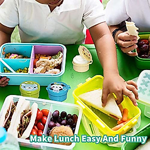 Elykorrne 8 Pack Salad Dressing Container To Go, 0.9oz Small Condiment Containers with Lids, Plastic Condiment Cup, Reusable Sauce Containers Leak-proof for Lunch Bento Box Kids