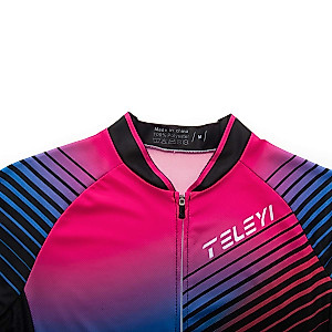 PSPORT Women's Cycling Jersey Sets Short Sleeve Bike Clothing Bib Shorts Mountain Bicycle Clothes