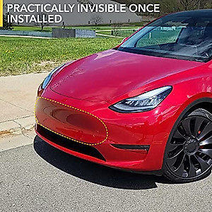 Mini Bumper PPF for Tesla Model Y (2023) - Custom Fit Anti Scratch Paint Protection Film Cover, Clear Self Healing Shield Guard, Complete with Install Kit