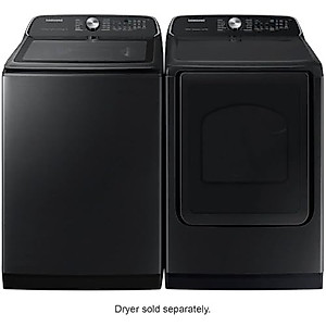 Samsung 5.5 Cu. Ft. Smart Top Load Washer with Super Speed Wash in Brushed Black