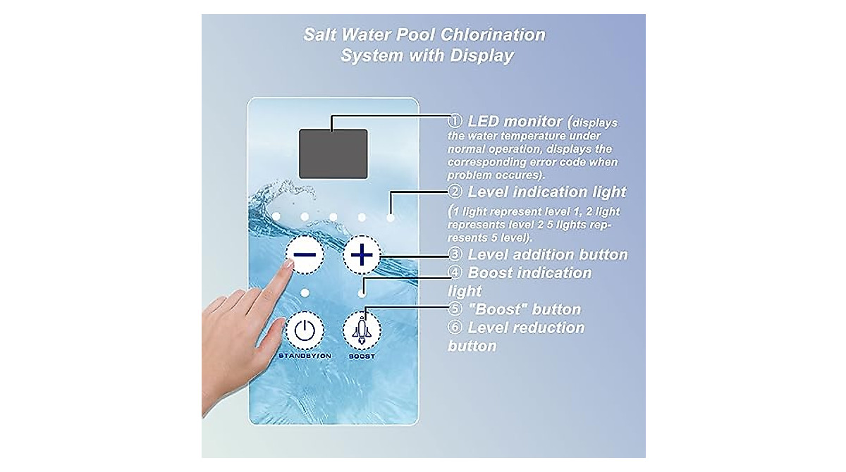 Pomeade Salt Chlorine Generator for Pools up to 25,000 Gallons